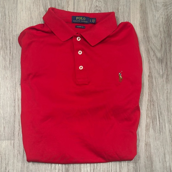 Ralph Lauren | Shirts | Ralph Lauren Classic Red Polo Shirt | Poshmark